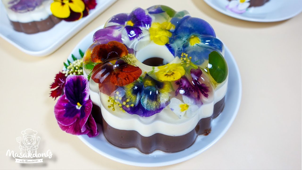 PUDING EDIBLE FLOWERS | Hidangan Untuk Hampers dan Parcel Lebaran Idul ...