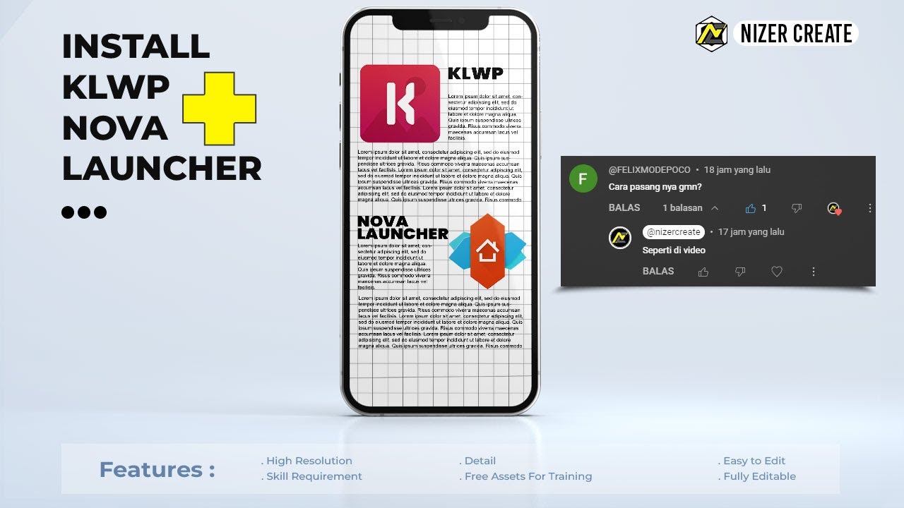 🌟 Biar Tambah Faham | Tutorial Lengkap Install KLWP & Nova Launcher - YouTube