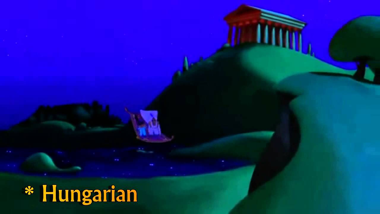 Aladdin - A Whole New World - [One Line Multilanguage] - YouTube