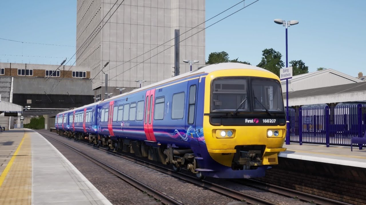 TSW2 Great Western Express - FGW Class 166 Reading to London Paddington ...