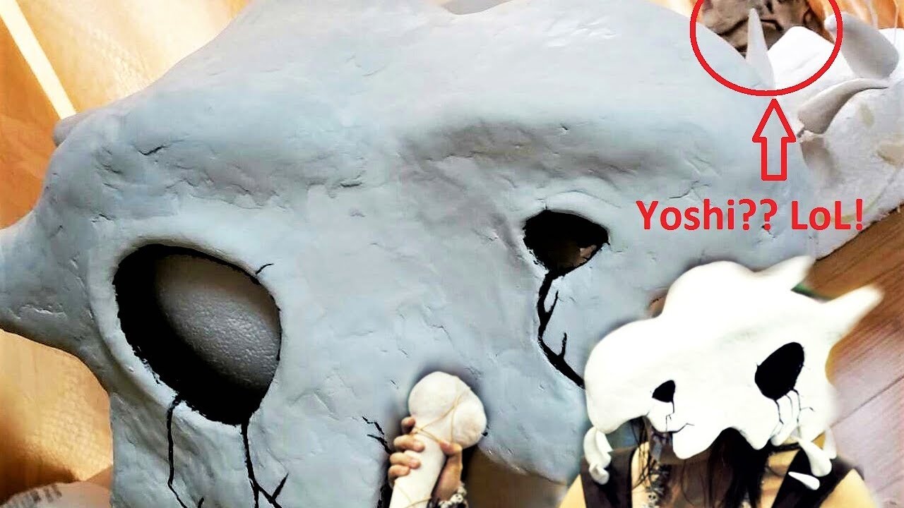 Cubone Head Skull Tutorial Time Laps - YouTube