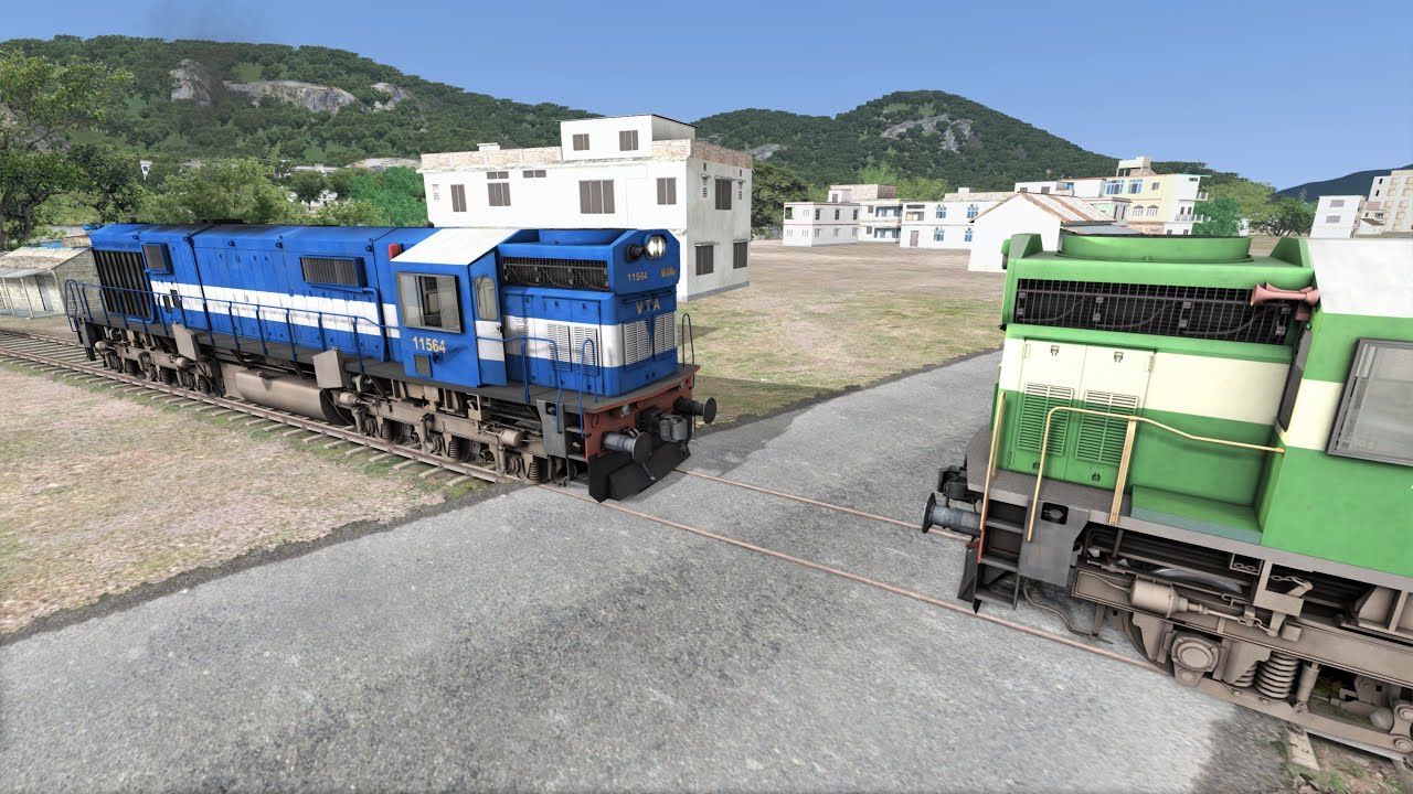 VATVA WDM3D Coupling GOC WDM3D TWINS + BREAKER VAN Of Frieght TRain ...