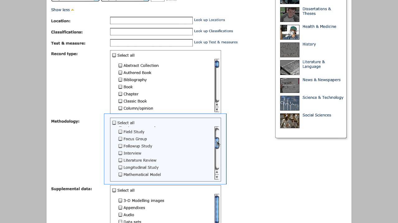 PsycINFO: Using Advanced Search Options - YouTube