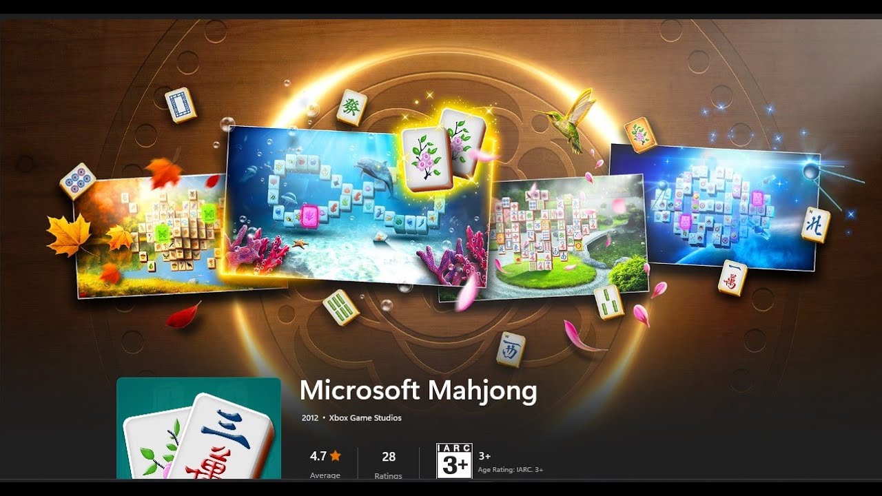 Microsoft Mahjong - Mahjong game - free game - YouTube