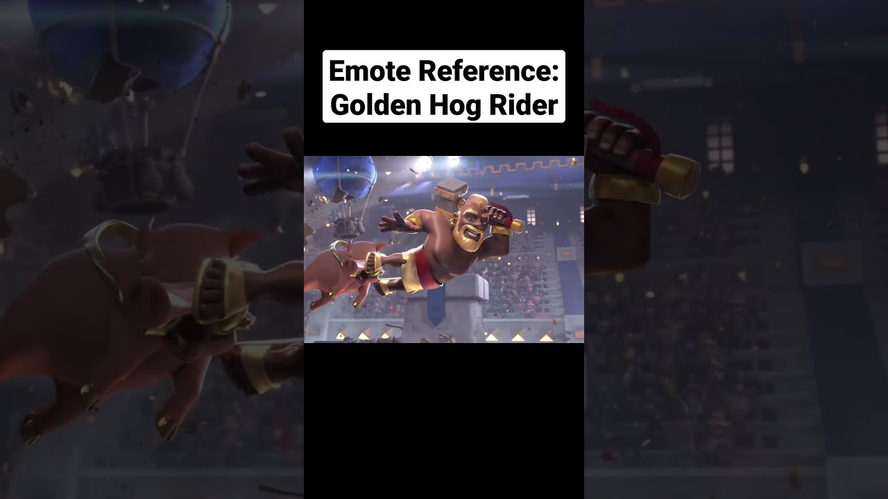 Golden hog rider emote