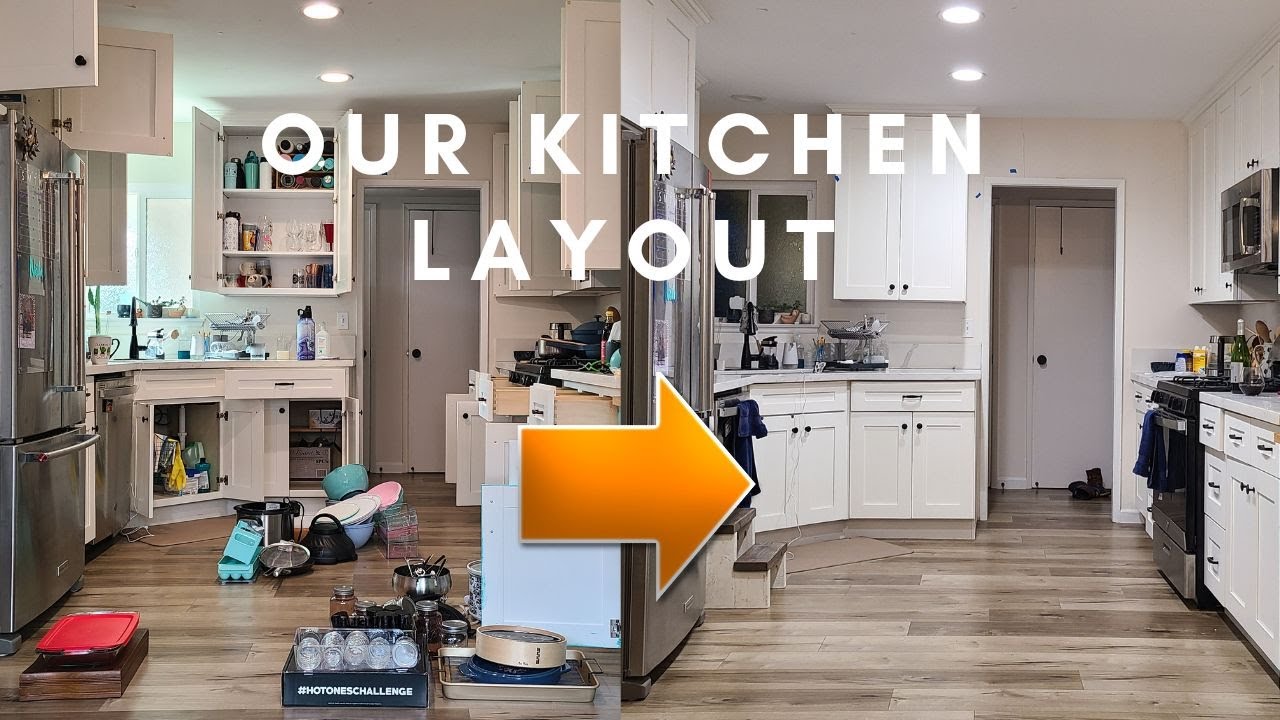 Kitchen Organization For Our Small and Awkward Space - YouTube