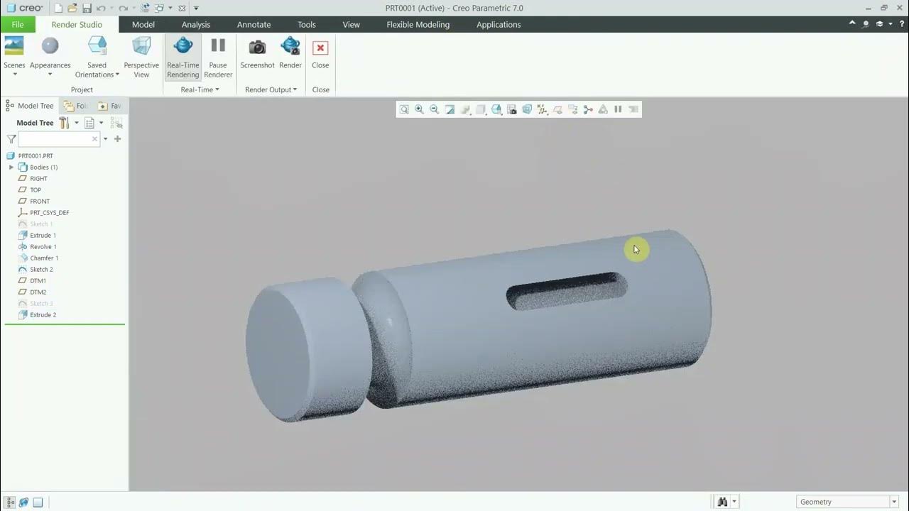 Creo Tutorials | Revolve Command | Extrude Command | Jignesh Shah - YouTube