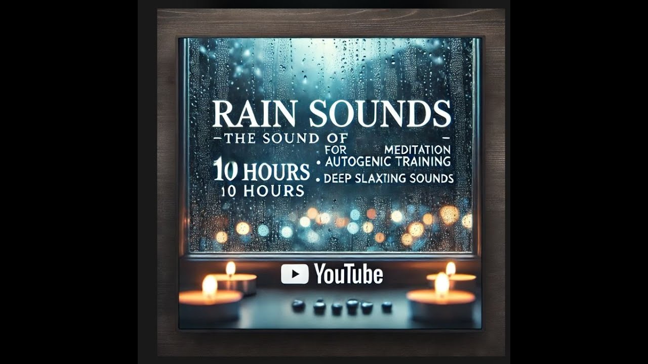Rain Sounds 10 Hours The Sound of Rain Meditation,Autogenc Training ...