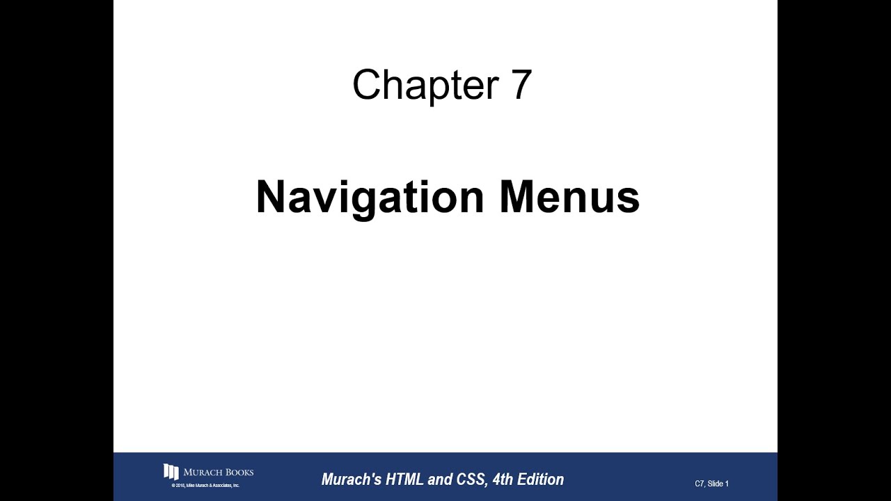 Chapter 7 - HTML/CSS - AWD 1000 Summer 2020 - YouTube