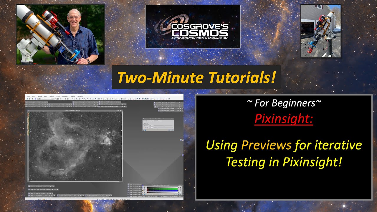 2-Minute Tutorial: Using Previews in Pixinsight! - YouTube