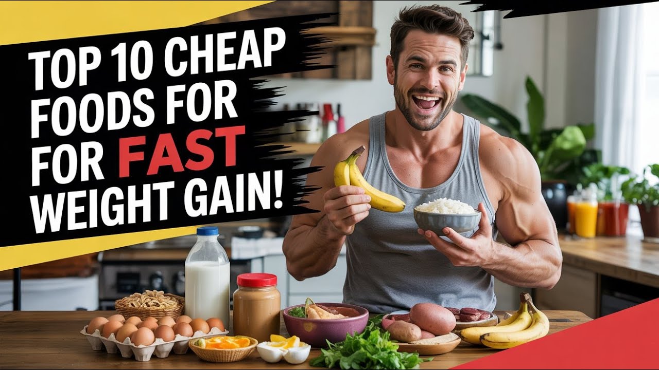 Top 10 Cheap Foods for Fast Weight Gain on a Budget - YouTube