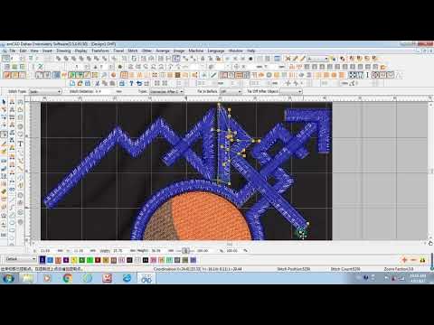 Jinyu Embroidery Machine: Dahao EmCAD embroidery digitizing design software tutorial (2) - YouTube