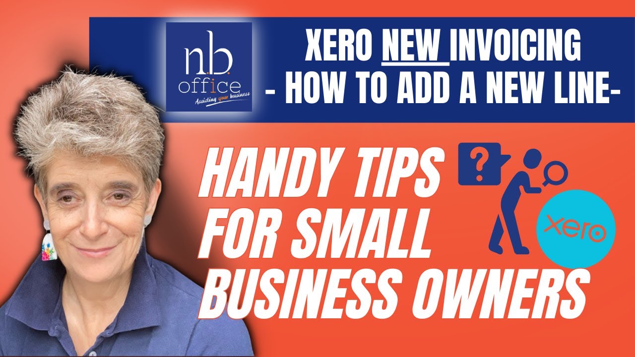 Xero New Invoicing - How to Add a New Line - YouTube