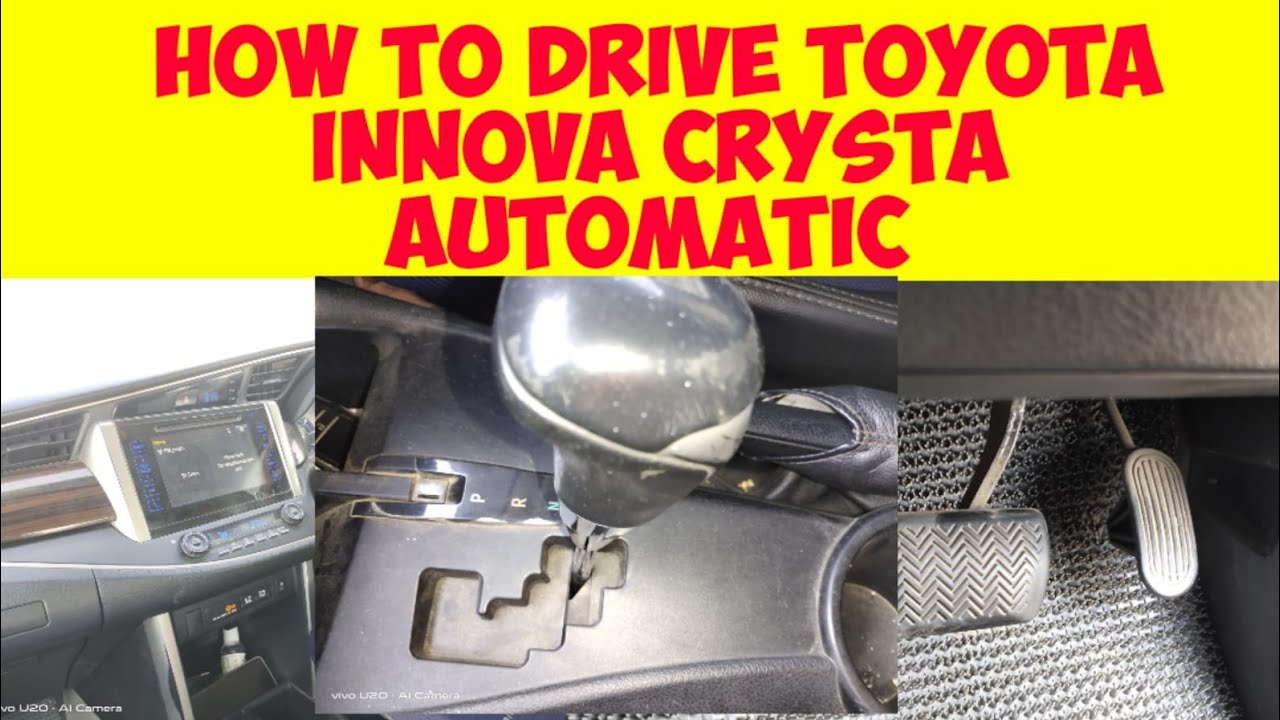 How to Drive Toyota Innova crysta Automatic - YouTube