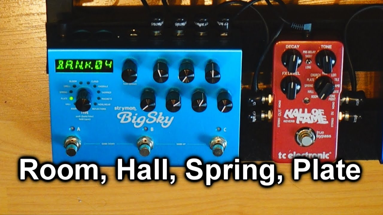 Difference Between Reverb Types - Room, Hall, Spring, Plate [Pedalboard ...