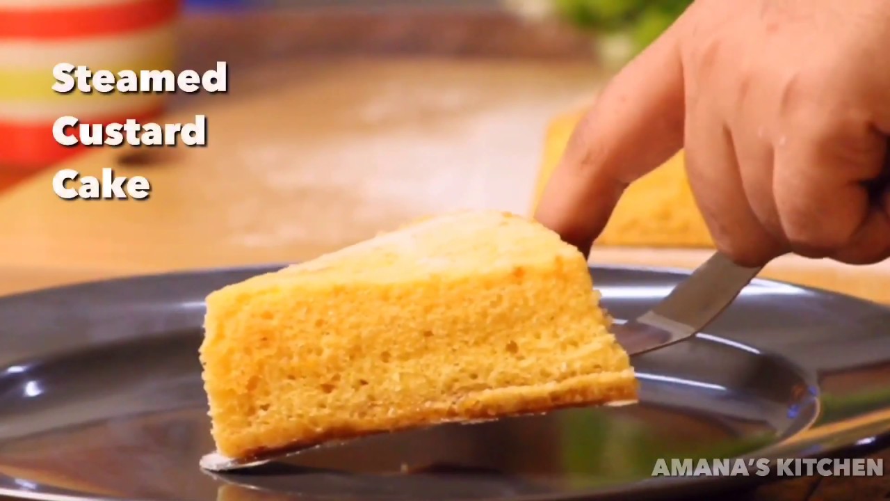 Steamed custard cake recipe | Homemade custard cake without oven - YouTube