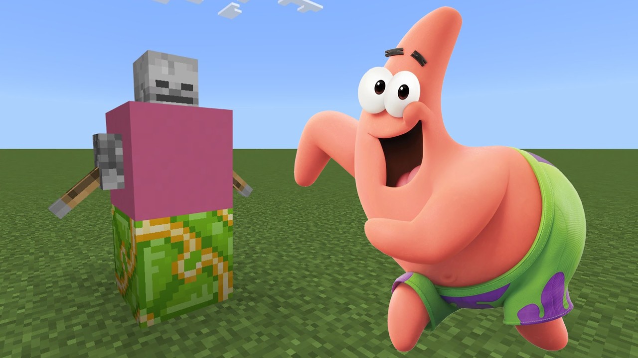 Spongebob Squarepants Addon in Minecraft PE Bedrock - YouTube