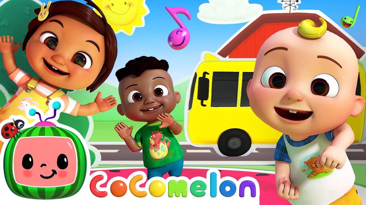 Learn the Wheels On The Bus Dance! 🚌🎶 | Vehicles Dance Party ...