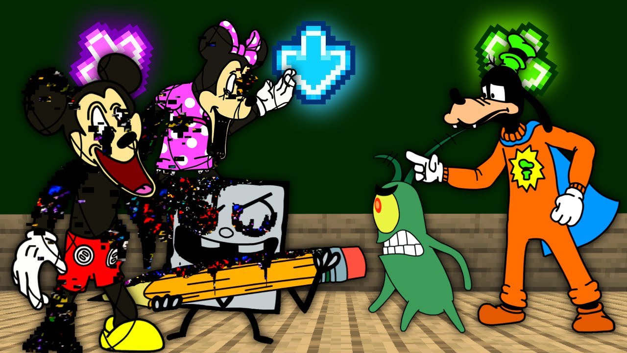 Pibby Mickey Mouse, Spongebob | FNF Character Test | Gameplay VS ...