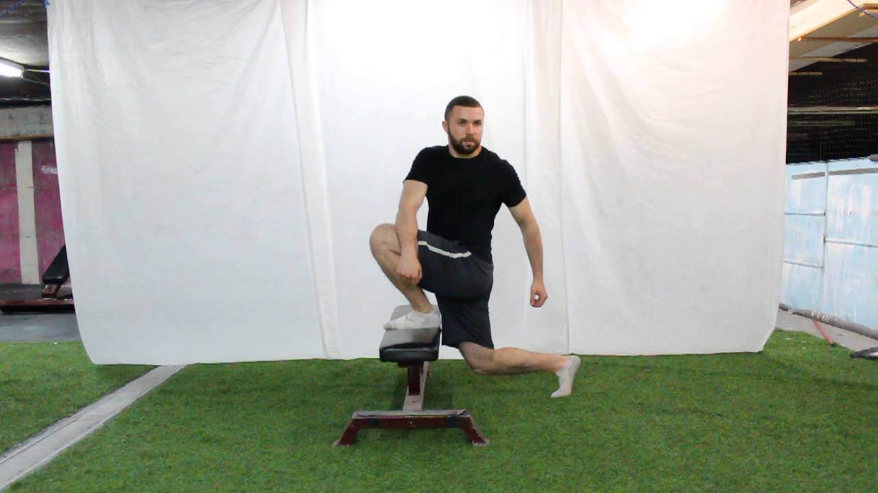 Stride Stretch on Bench with Rotation - An Exercise Demo by Optimizing ...