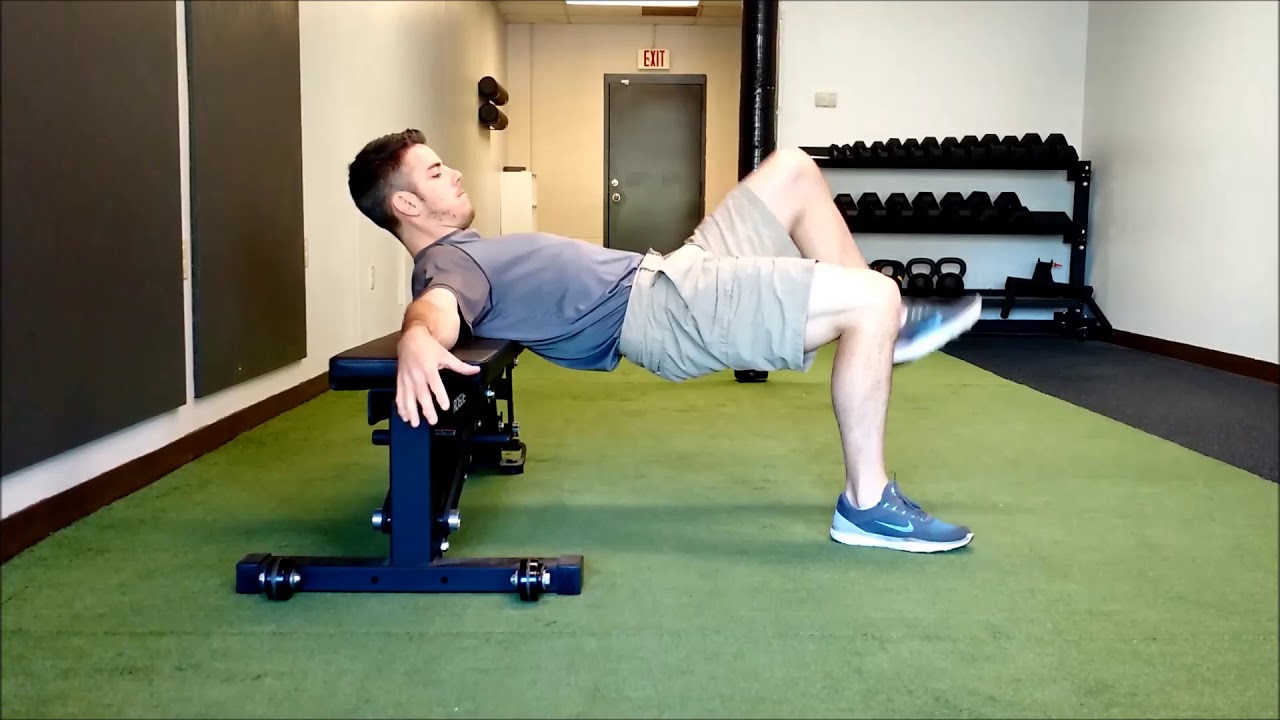 Hip Thrust/1-Leg Hip Thrust (Bodyweight) - YouTube