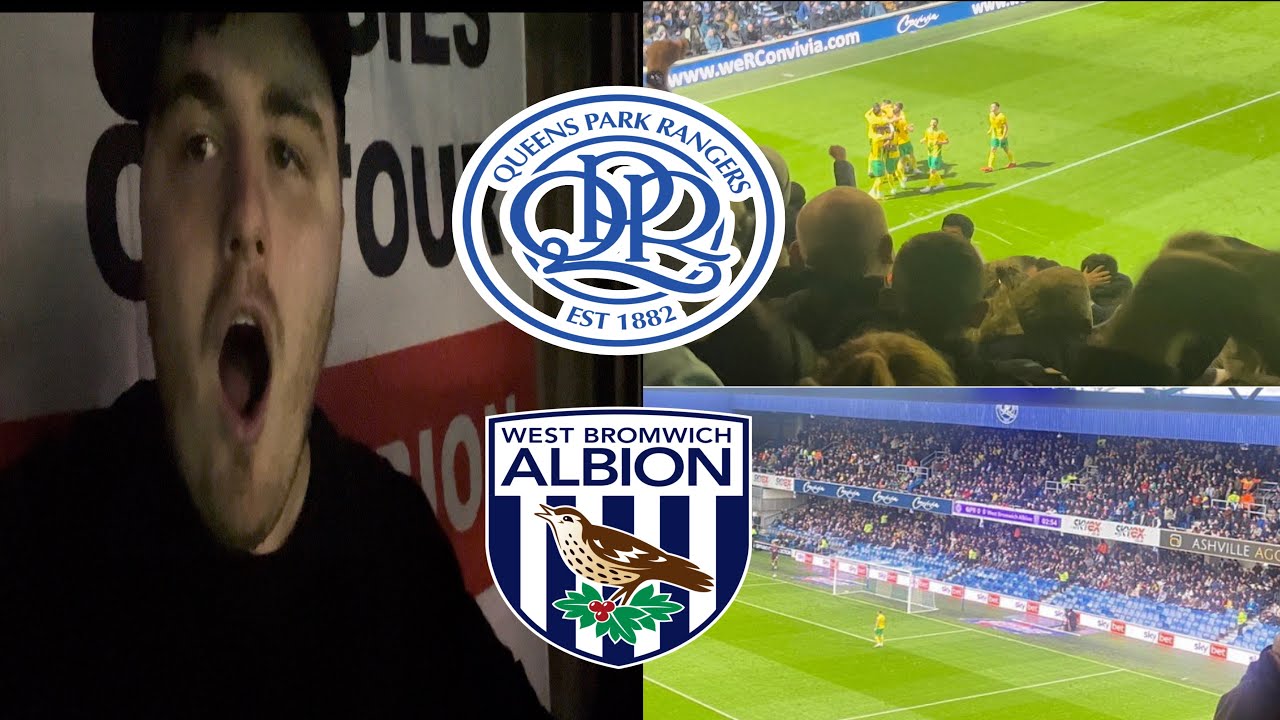 QPR VS WBA (VLOG) *LIMBS IN AWAY END AS BARTLEY SCORES ALBION WINNER ...