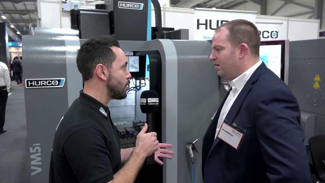 Hurco VM5i at Southern Manufacturing 2018 - YouTube