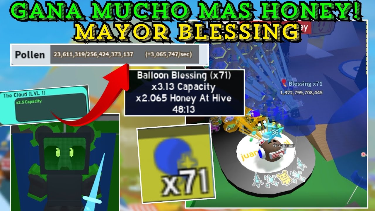 COMO MEJORAR EL BALLOON BLESSING PARA CONSEGUIR TRILLONES DE HONEY 🌊🏆 ...