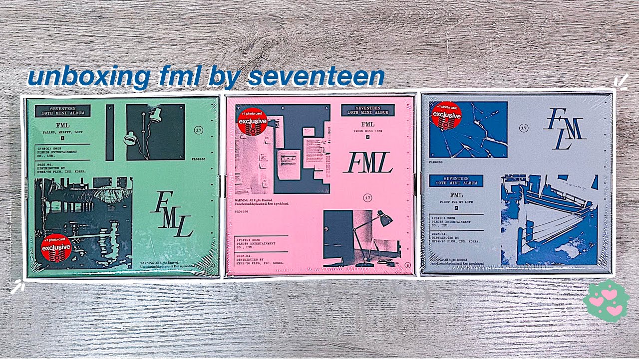 unboxing fml by seventeen ☆ target exclusive 10th mini album ! - YouTube