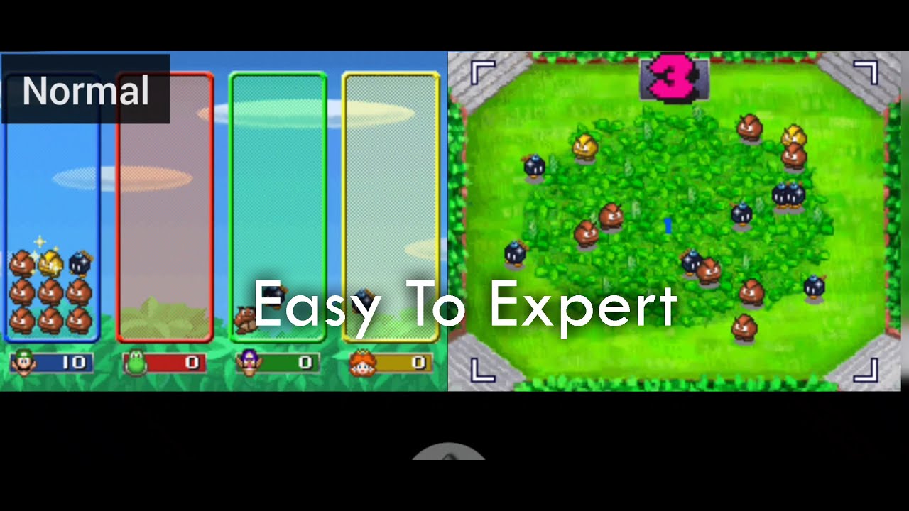 Mario Party DS - Goomba Wrangler (Easy To Expert) - YouTube