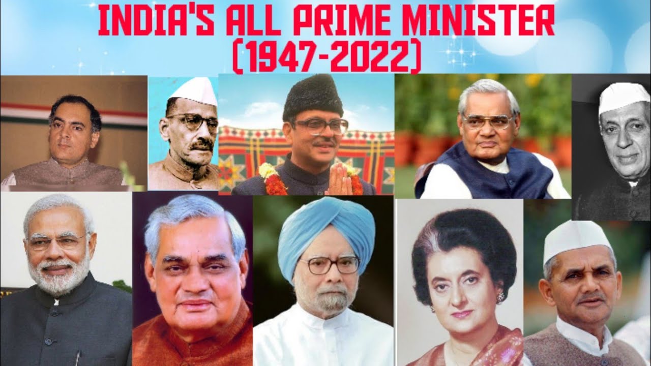 LIST OF ALL PRIME MINISTERS OF INDIA 1947-2022 II prime minister's of ...