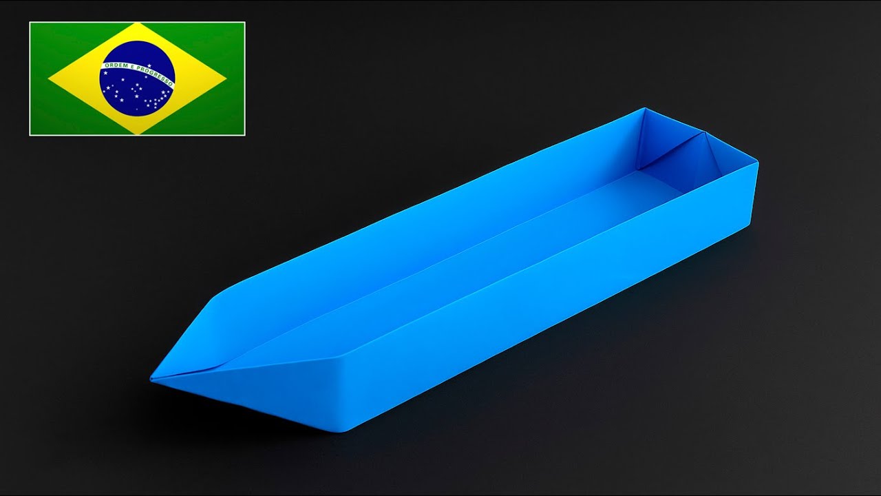 Origami de Barco de Papel que Flutua de Verdade – Fácil e Rápido - YouTube