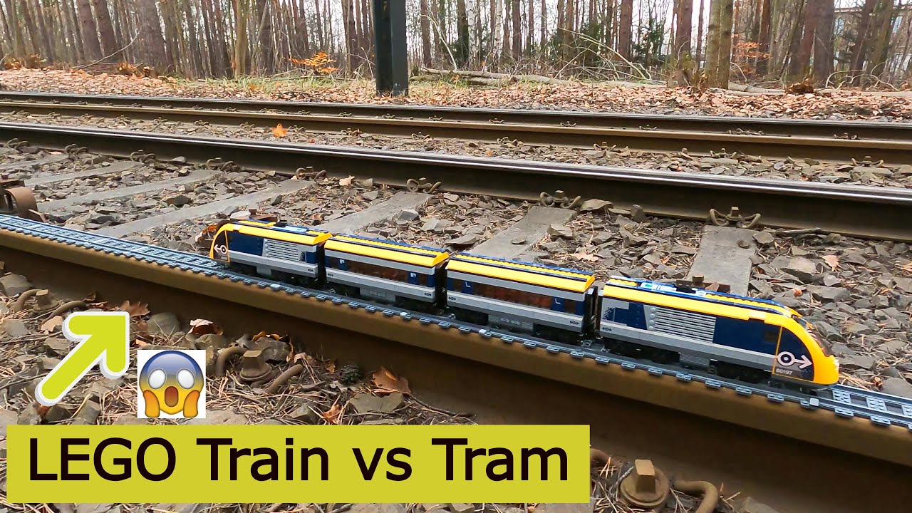 Lego Train vs Real Tram - YouTube