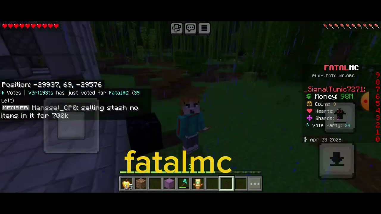 Hiding op loot in rendom place in fatal mc #fatalmc #minecraft # ...