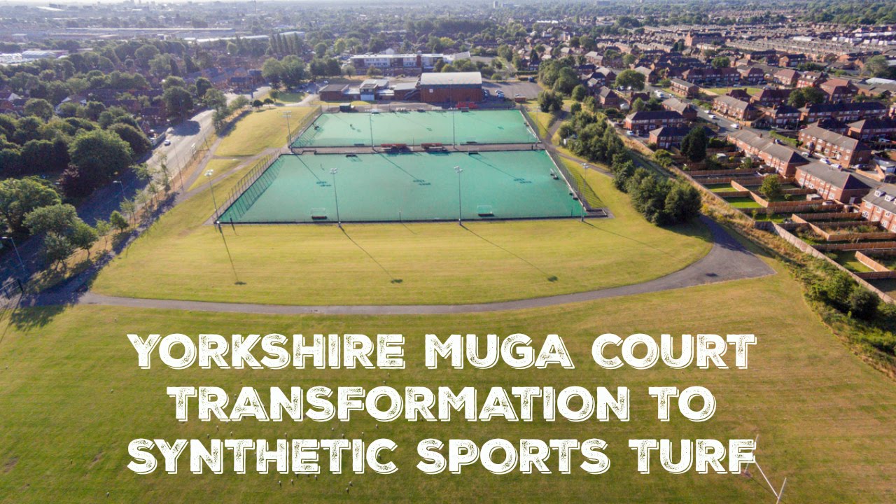 Yorkshire MUGA Court Transformation to Synthetic Sports Turf - YouTube