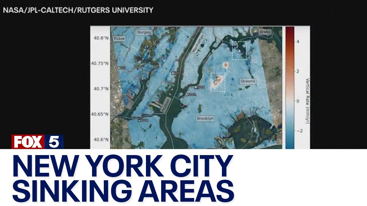 NASA scientists believe these NYC areas are sinking the fastest - YouTube