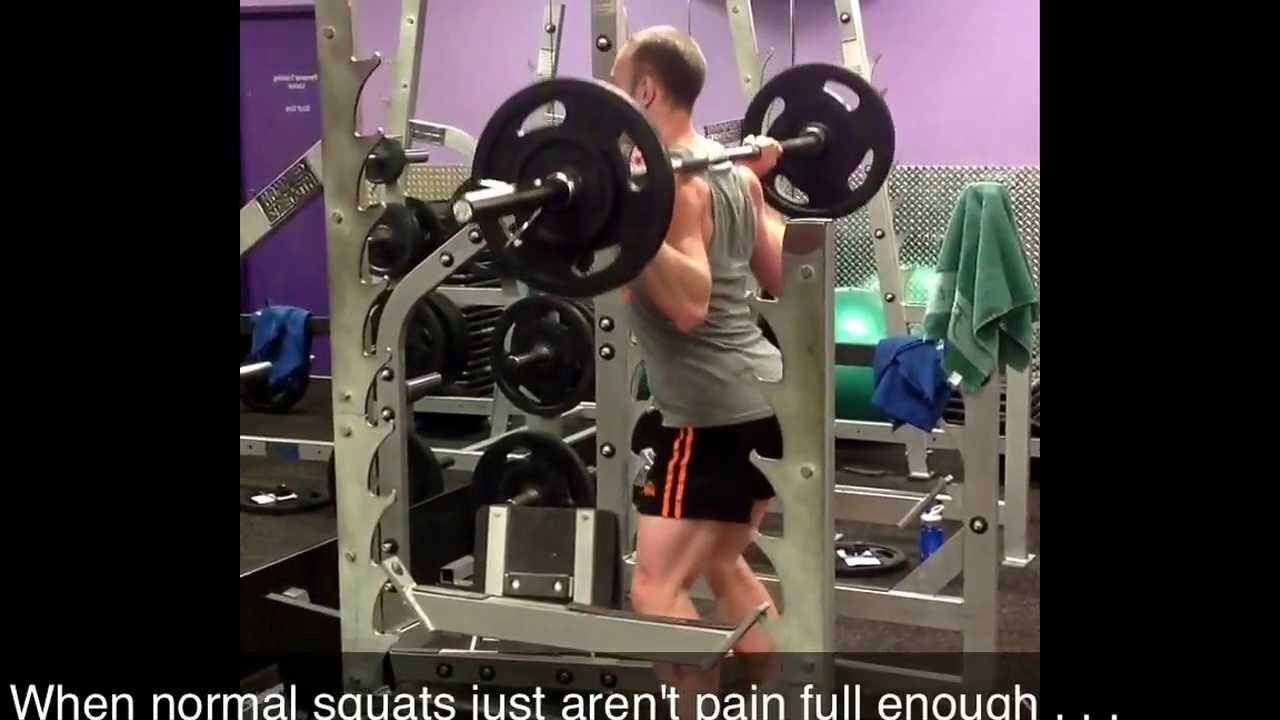 Cyclist Squats with JD, when normals squats just aren't pain full ...