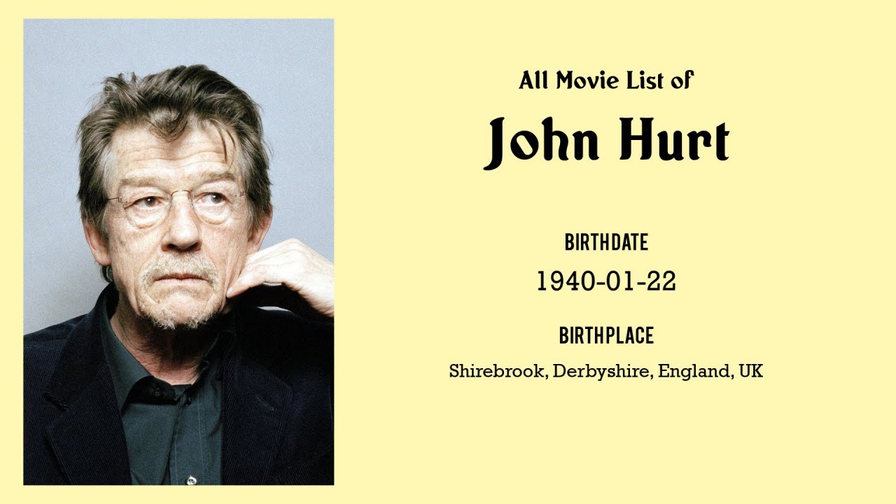 John Hurt Movies list John Hurt| Filmography of John Hurt - YouTube