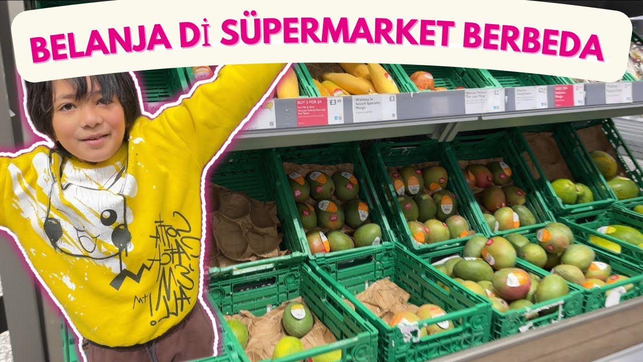 BELANJA Dİ WAITROSE JAJAL MIC BARU, LANJUT OLGA, BIKIN KLEPON BUAT ADIK ...