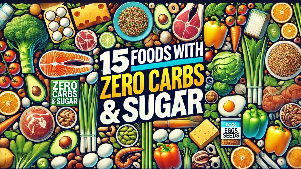 15 Best Foods with ZERO Carbs & Sugar. ( Keto & Low-Carb Friendly ...