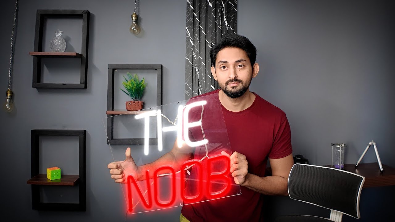 THE NOOB KA NEON LIGHT LOGO BAN GAYA | STUDIO UPGRADING DAY 15 | VLOG ...