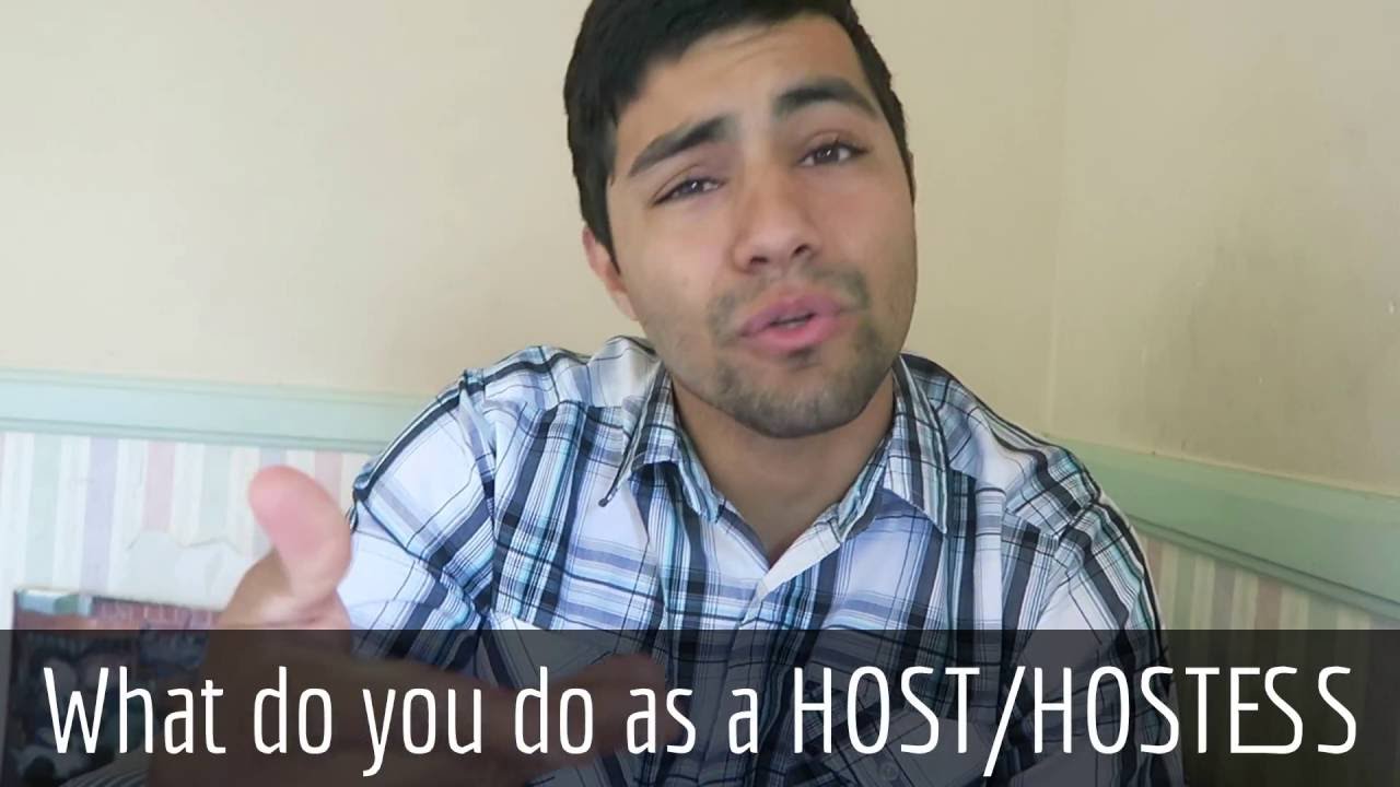 What do you do as a HOST/HOSTESS - YouTube