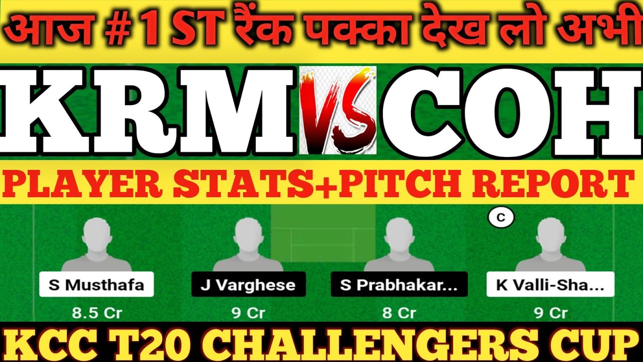 KRM vs COH Dream11 Prediction | KRM vs COH | KRM vs COH Dream11 Team | KRM vs COH Dream11 - YouTube