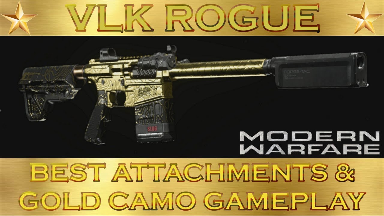 Modern Warfare VLK Rogue Gold Camo & Best Attachments Gameplay - YouTube