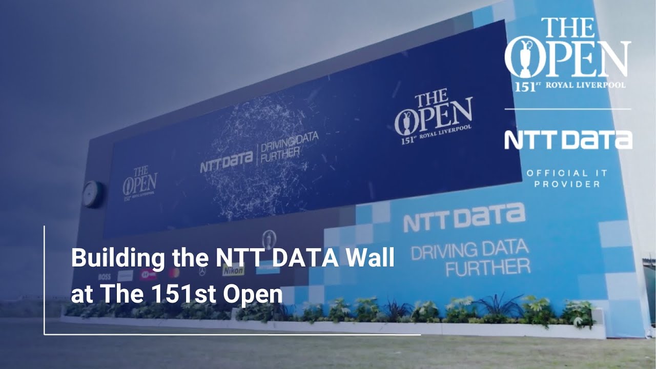 Building the NTT DATA Wall at The 151st Open - YouTube