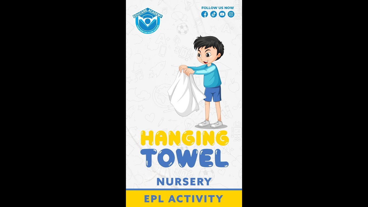 🧺🖐️ Nursery EPL Activity: Practicing hanging a towel to build fine ...