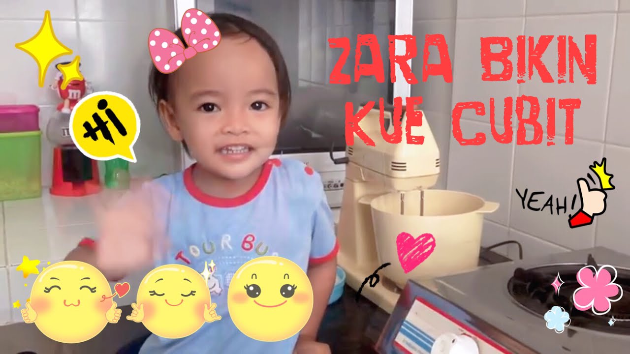 Membuat Kue Cubit | Video pertama Zara Cute - YouTube