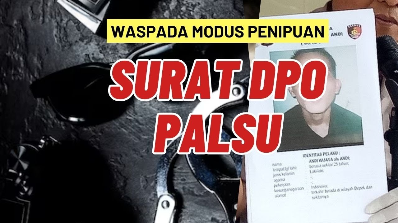 PENIPUAN ONLINE MODUS SURAT DPO PALSU - YouTube