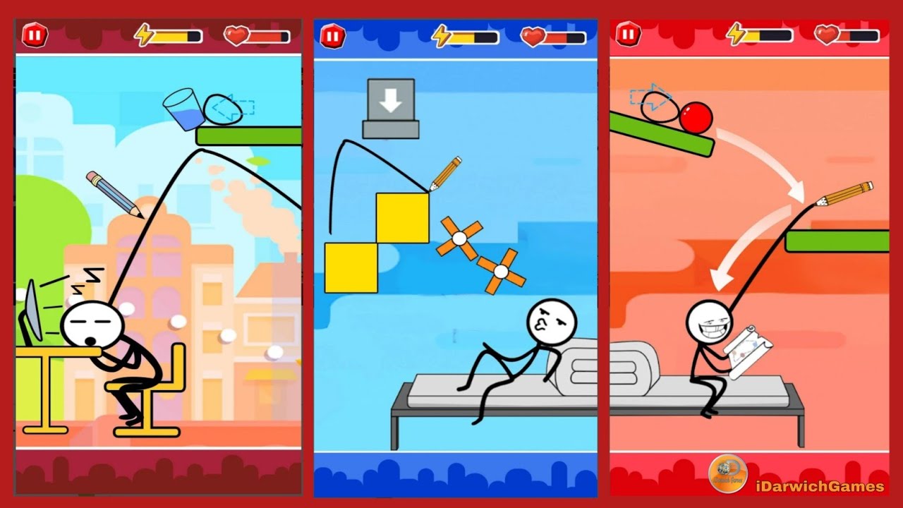 Funny Ball : Popular draw line puzzle game - Gameplay (iOS & Android ...