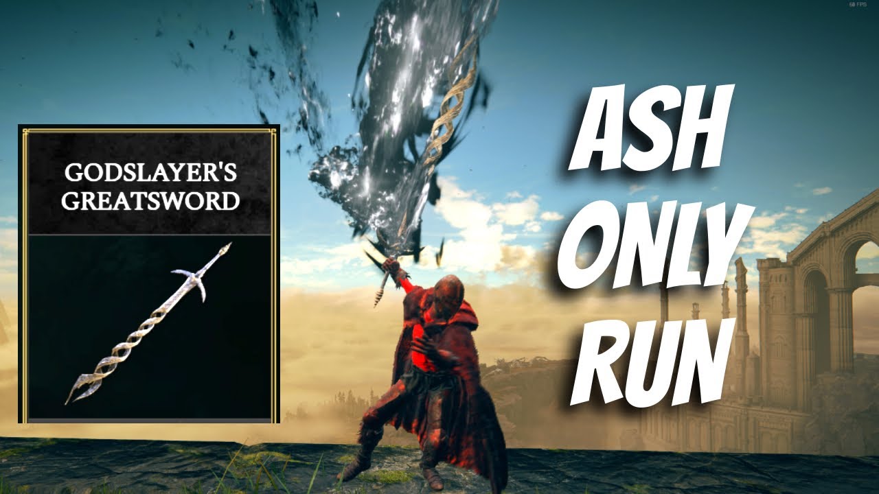 Godslayers Greatsword Ash Only. Queen's Black Flame Run Elden RIng ...